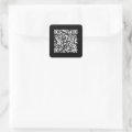 Enter URL & Create Scannable QR Code | Black White Square Sticker | Zazzle