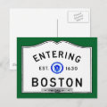 Entering Boston Postcard | Zazzle