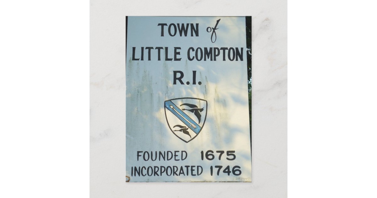 Entering Little Compton, RI Postcard | Zazzle