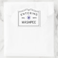Entering Mashpee MA, Cape Cod Town Sign Oval Sticker | Zazzle
