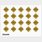 Entering Redneck Zone Classic Round Sticker | Zazzle