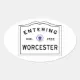 Entering the City of Worcester MA Oval Sticker | Zazzle