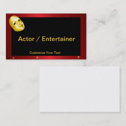 Entertainer Business Card Template | Zazzle