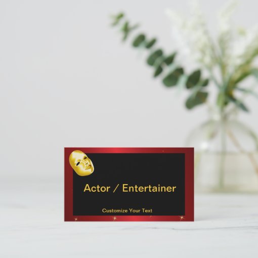 Entertainer Business Card Template | Zazzle