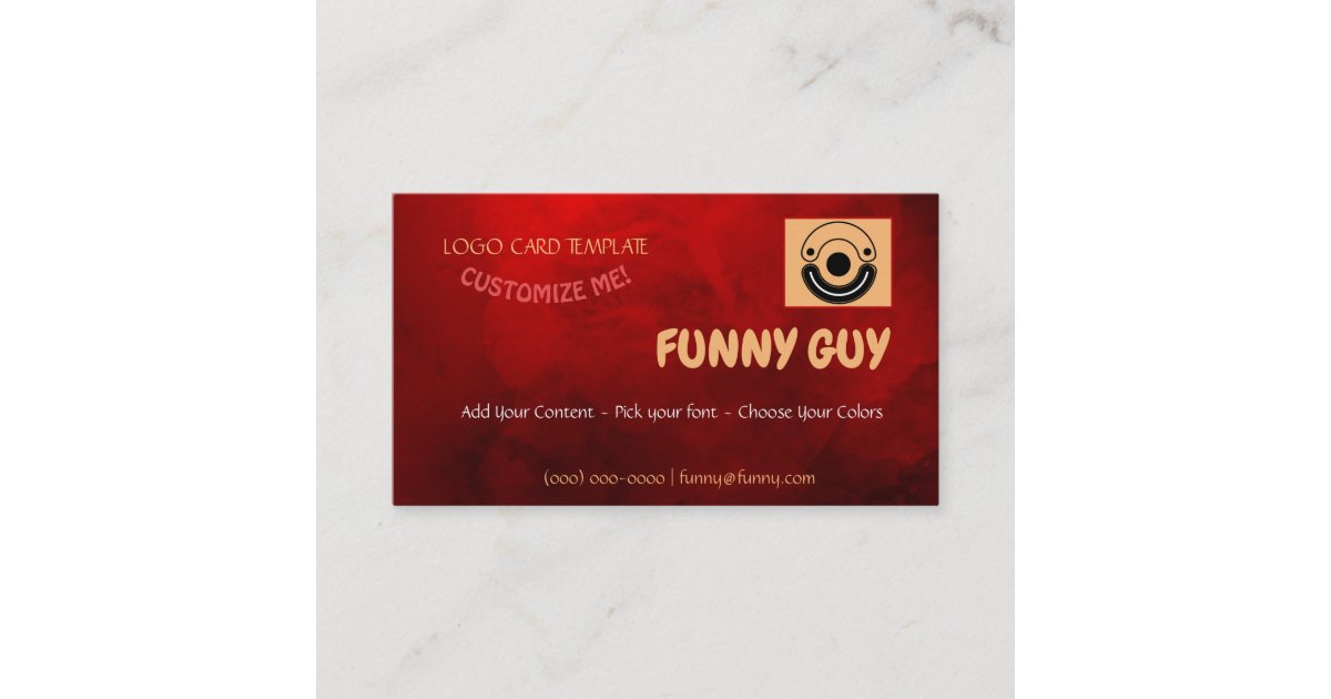Entertainer Comedy Business Card | Zazzle