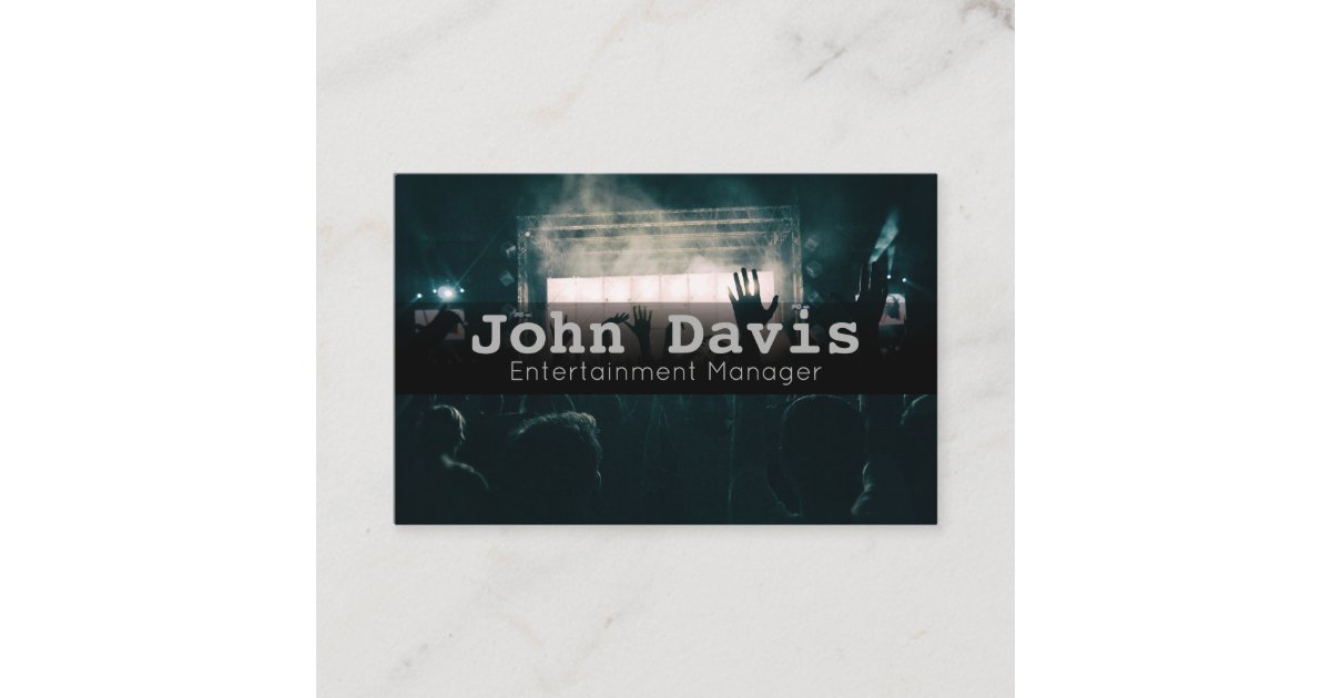 Entertainment Manager business card | Zazzle