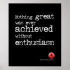 Enthusiasm Motivational Poster | Zazzle.com