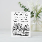 entirely bonkers A4 Postcard | Zazzle