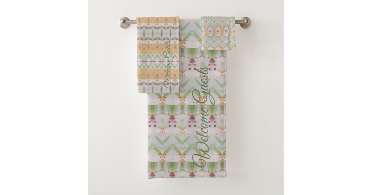 Entirely Different Pretty Prints Towel-set Bath Towel Set | Zazzle