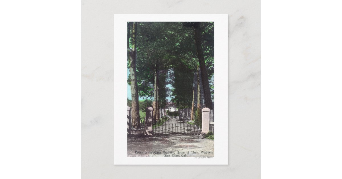Entrance to Casa Theodore Wagner View Postcard | Zazzle