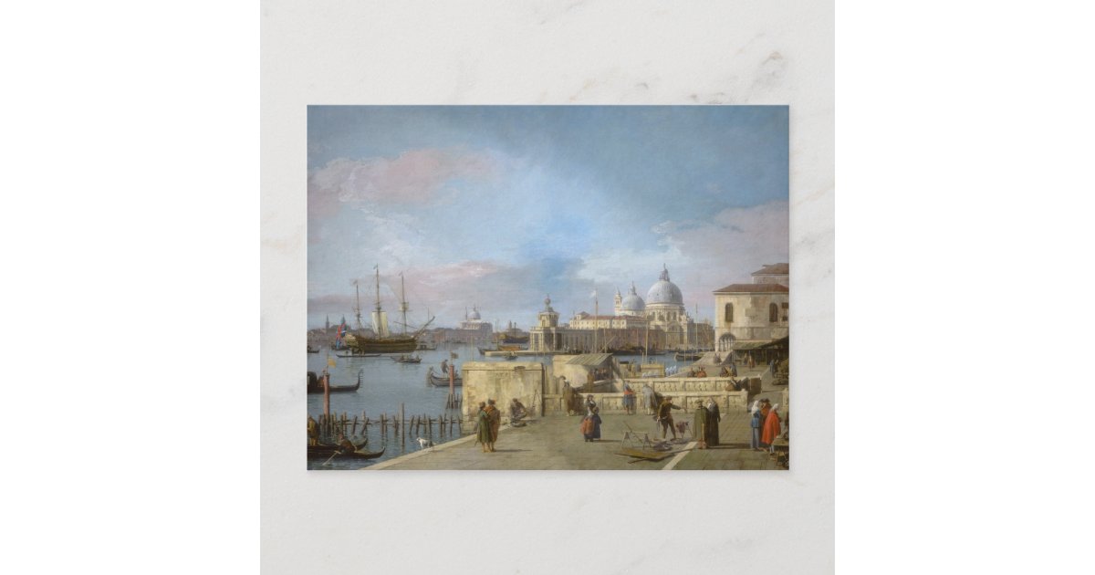 Entrance to the Grand Canal from the Molo, Venice Postcard | Zazzle
