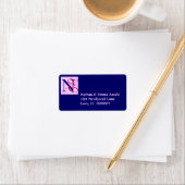 Entwined initials monogram label | Zazzle