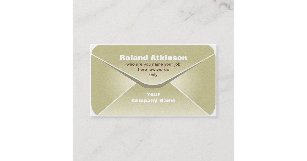 envelope business card | Zazzle