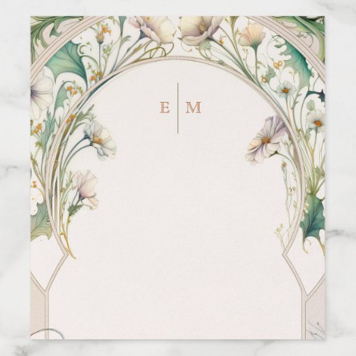 Envelope Liners Vintage Daisy Art Nouveau by Mucha | Zazzle