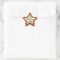 Envelope Seal Thank You- Gold Star Sticker | Zazzle