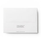 Envelope Size A6 White Return Address | Zazzle
