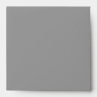 Envelope Square Dark Grey Return Address | Zazzle