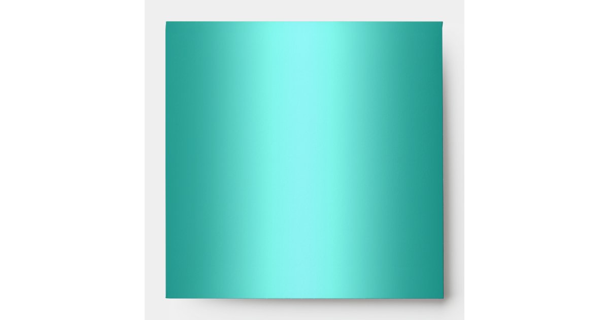 Envelope Teal Blue Square | Zazzle.com