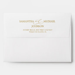 Envelope with address, Return Address Envelopes | Zazzle