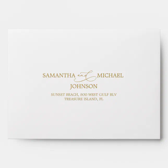 Envelope with address, Return Address Envelopes | Zazzle