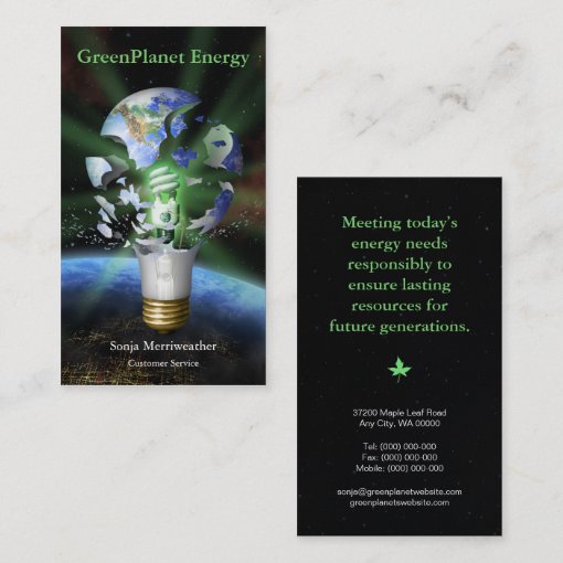 Environmental Business Card | Zazzle