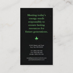 Environmental Business Card | Zazzle