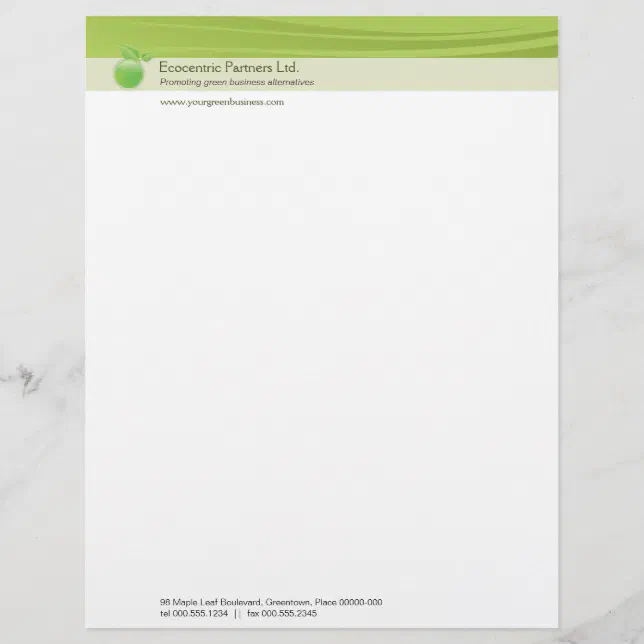 Environmental Company Letterhead | Zazzle