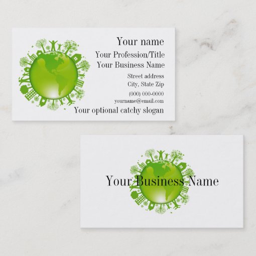 Environmental Design Business Card | Zazzle