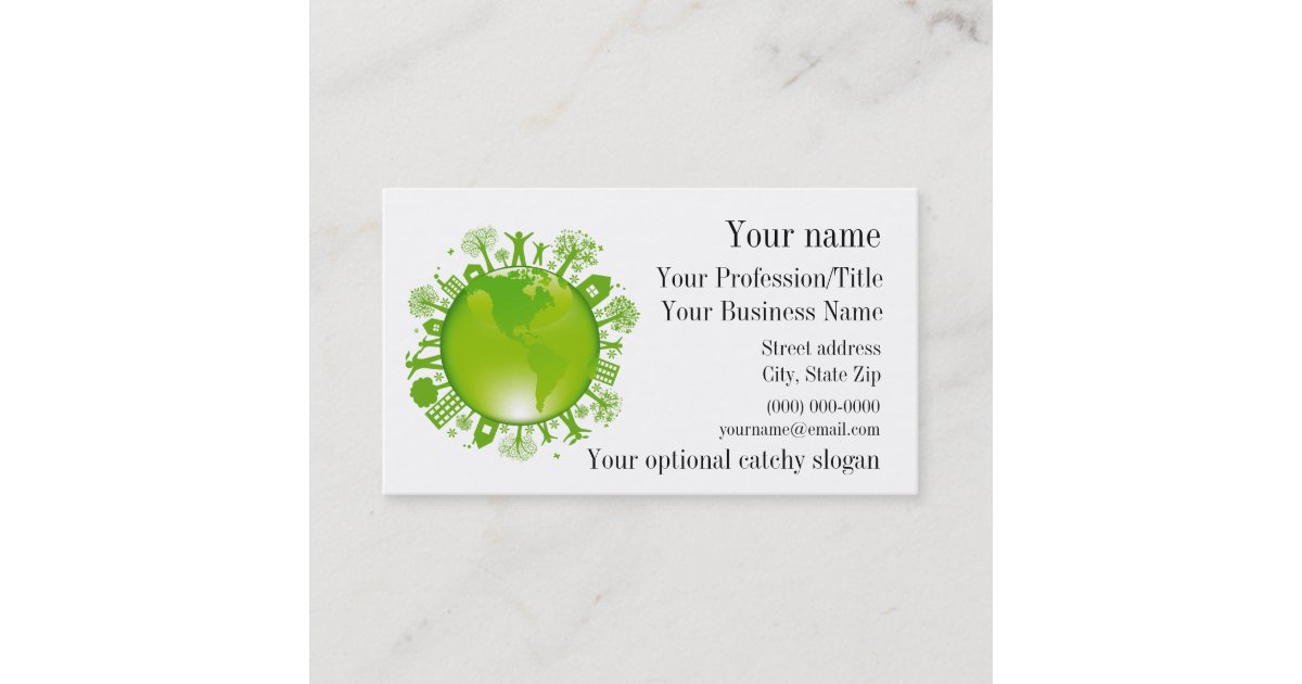 Environmental Design Business Card | Zazzle