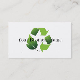 Environmental Recycle Design Business Card | Zazzle