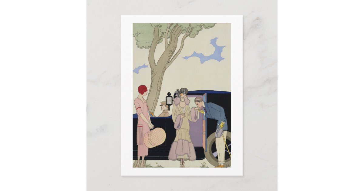 Envy, 1914 (pochoir print) postcard | Zazzle
