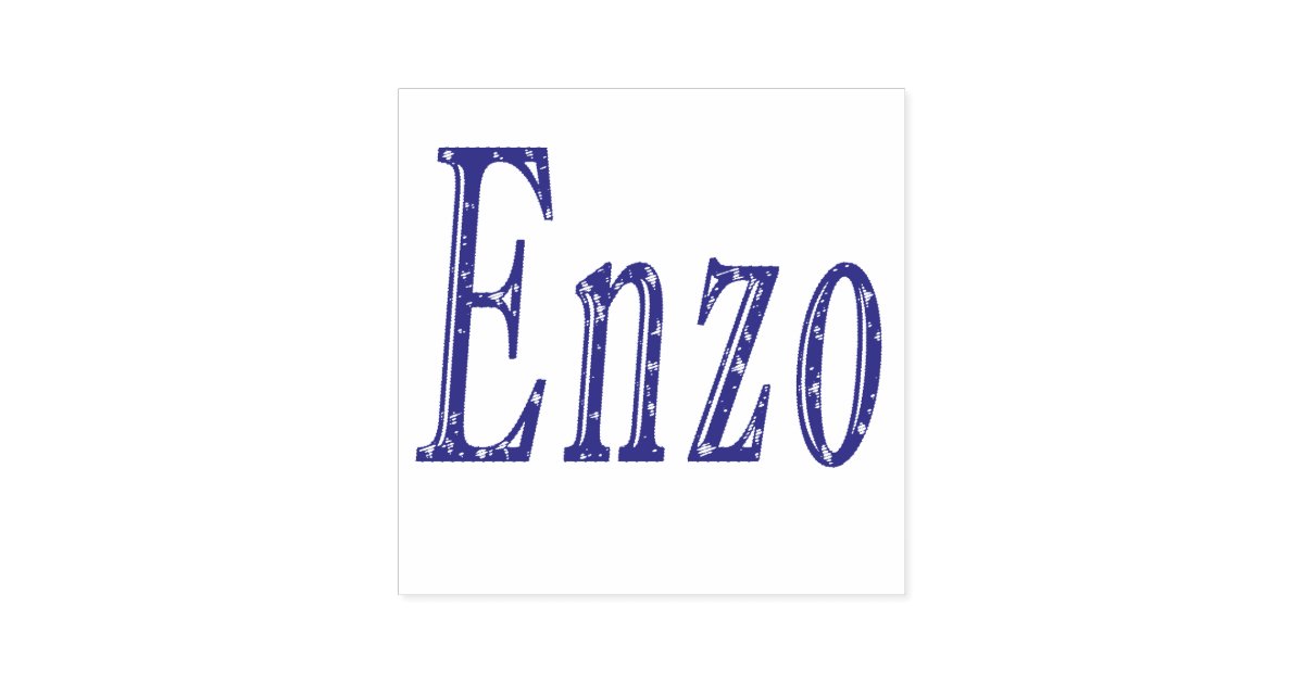 Enzo, Name Logo, Self-inking Stamp | Zazzle