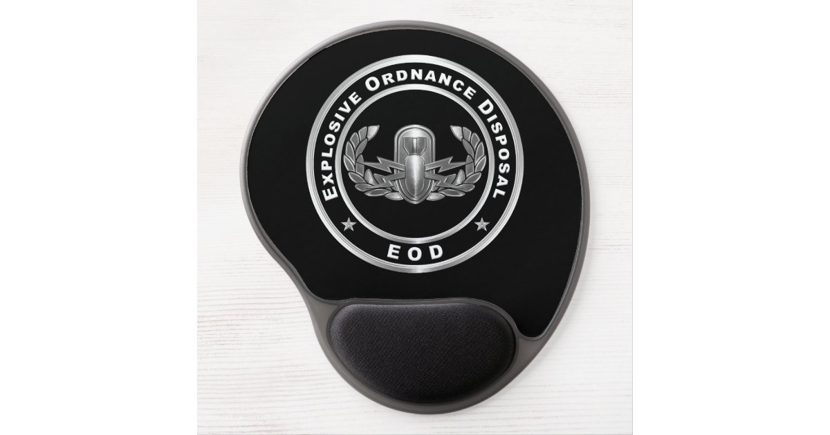 EOD Badge Gel Mouse Pad | Zazzle