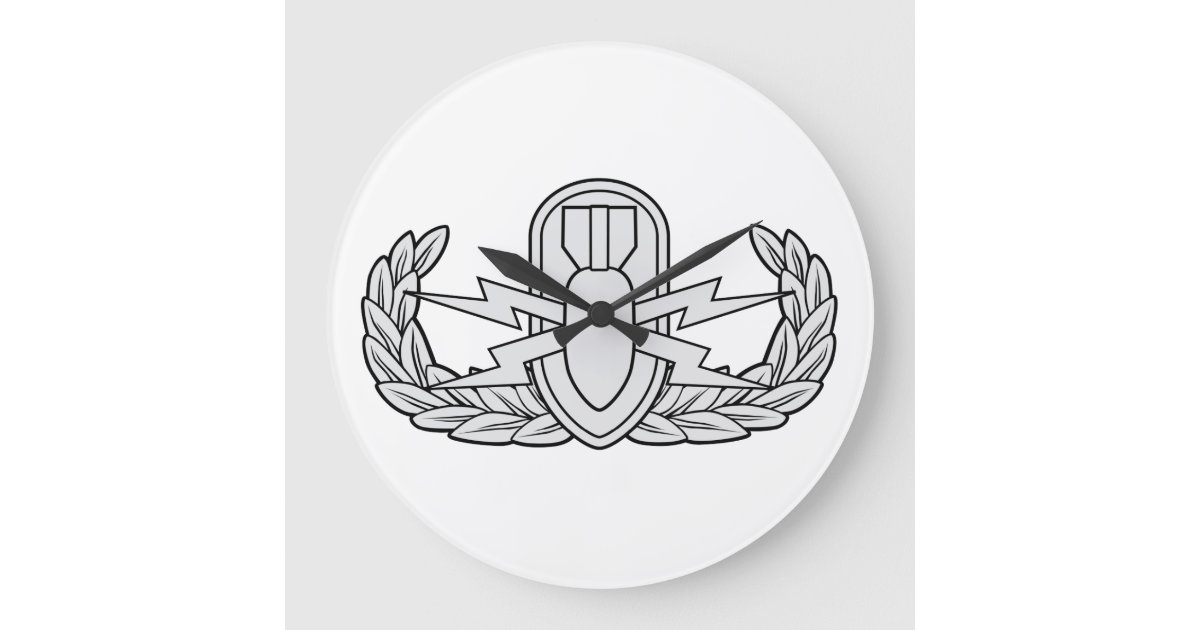 EOD badge Large Clock | Zazzle