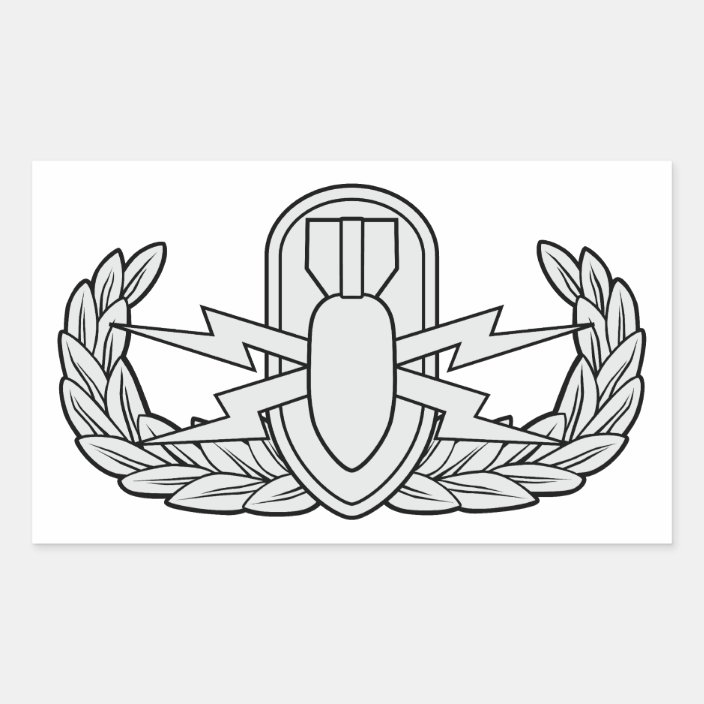 EOD badge Rectangular Sticker | Zazzle.com
