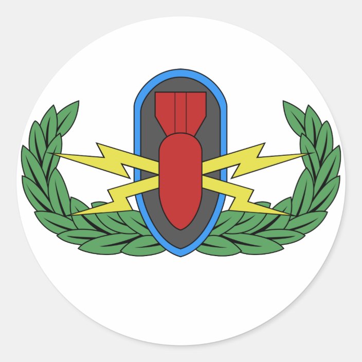 EOD Basic Badge Stickers | Zazzle.com