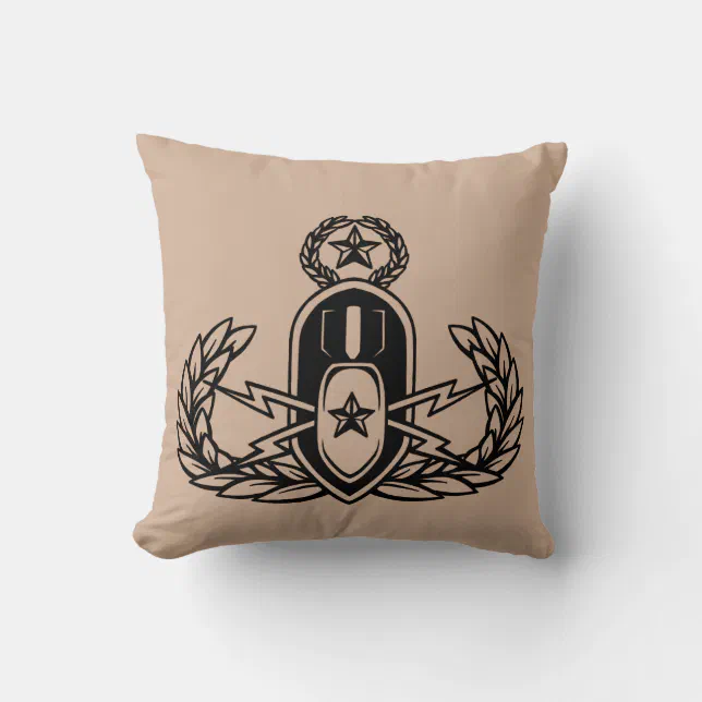EOD(Explosive Ordnance Disposal) Master Badge Throw Pillow | Zazzle
