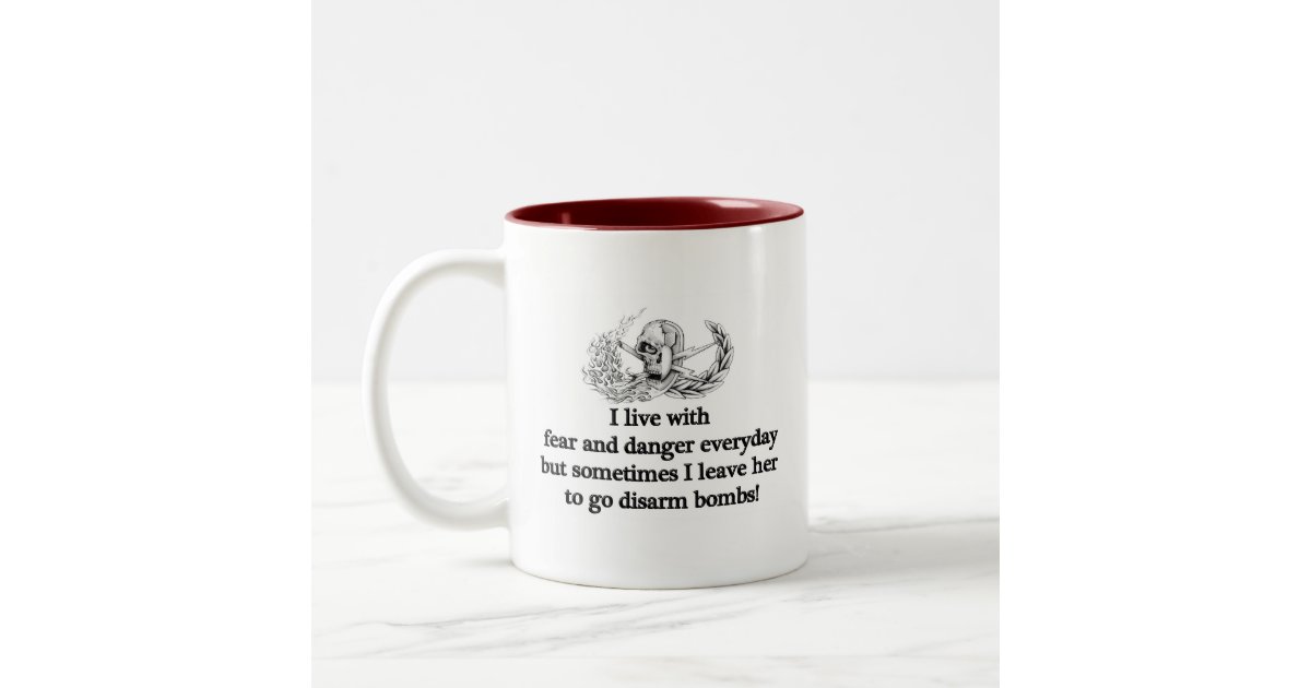 EOD fear and dander scrab Two-Tone Coffee Mug | Zazzle