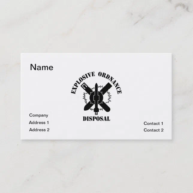 EOD logo Business Card | Zazzle