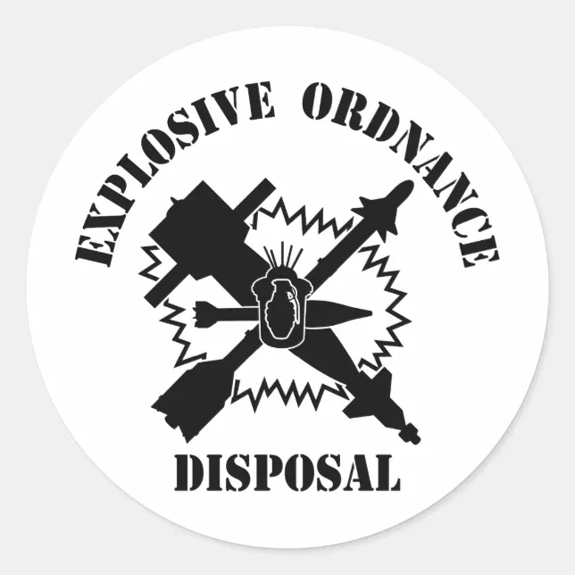 EOD logo Classic Round Sticker | Zazzle