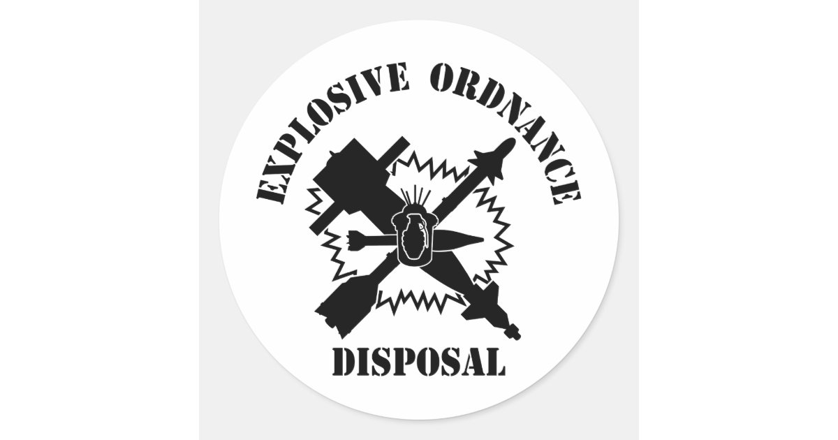 EOD logo Classic Round Sticker | Zazzle