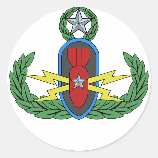 EOD Master Badge Stickers | Zazzle
