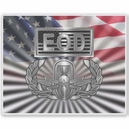 “EOD Master Blaster” Commemorative Sticker | Zazzle