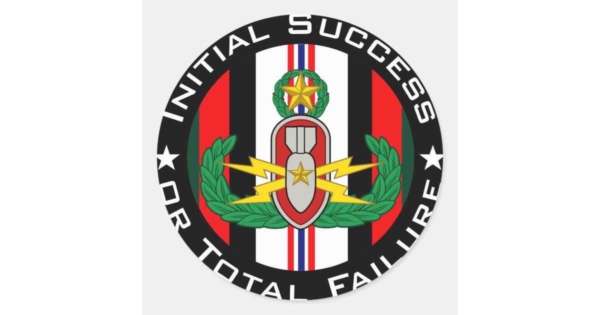 EOD Master in color OEF ISoTF Classic Round Sticker | Zazzle