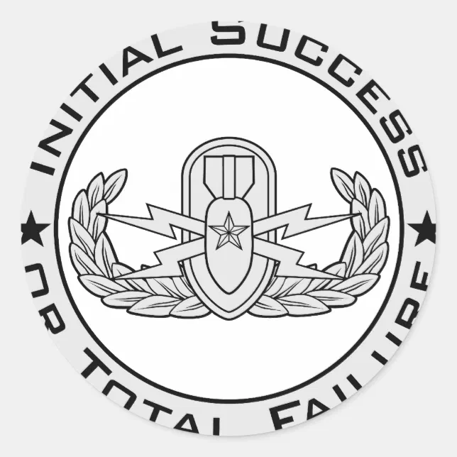 EOD Senior ISoTF Classic Round Sticker | Zazzle