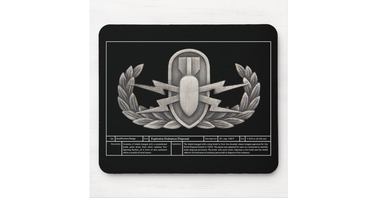 EOD Technical 2 Mouse Pad | Zazzle