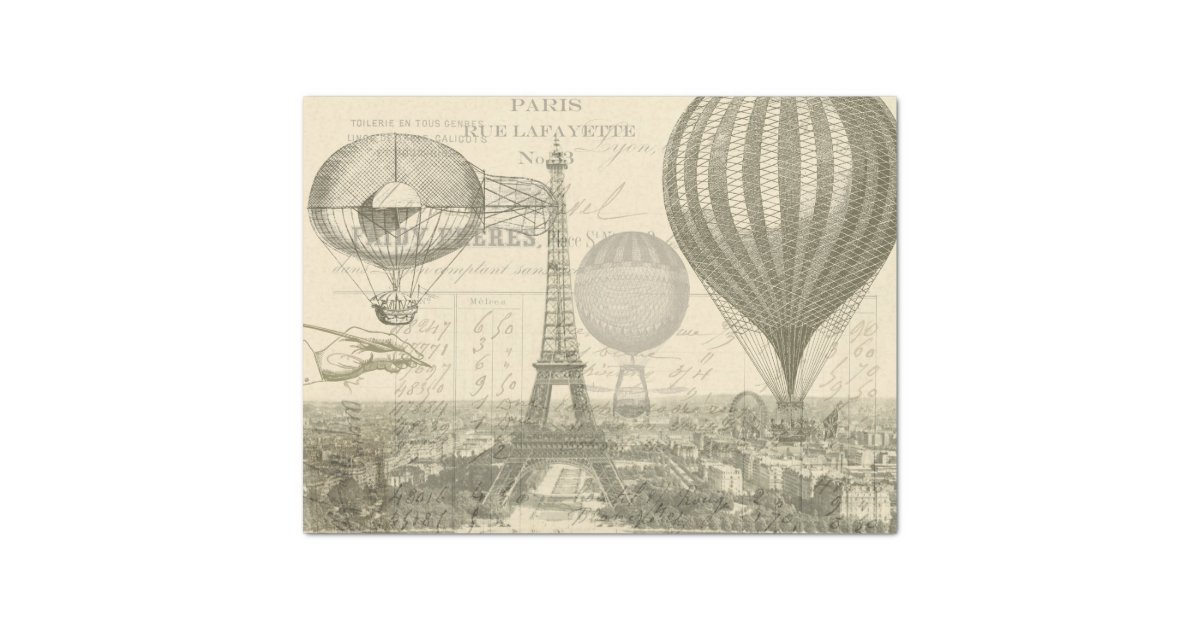 Ephemera Balloon Decoupage Tissue Tissue Paper | Zazzle