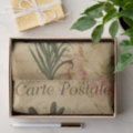 Ephemera French Postcard Orange Lilly Decoupage Tissue Paper | Zazzle