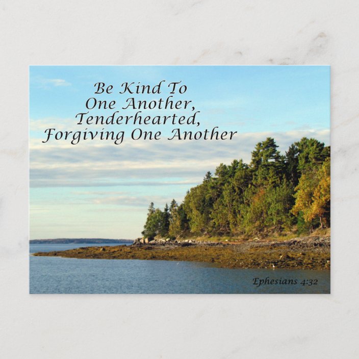 Ephesians 4:32 Bible Verse Postcard | Zazzle.com