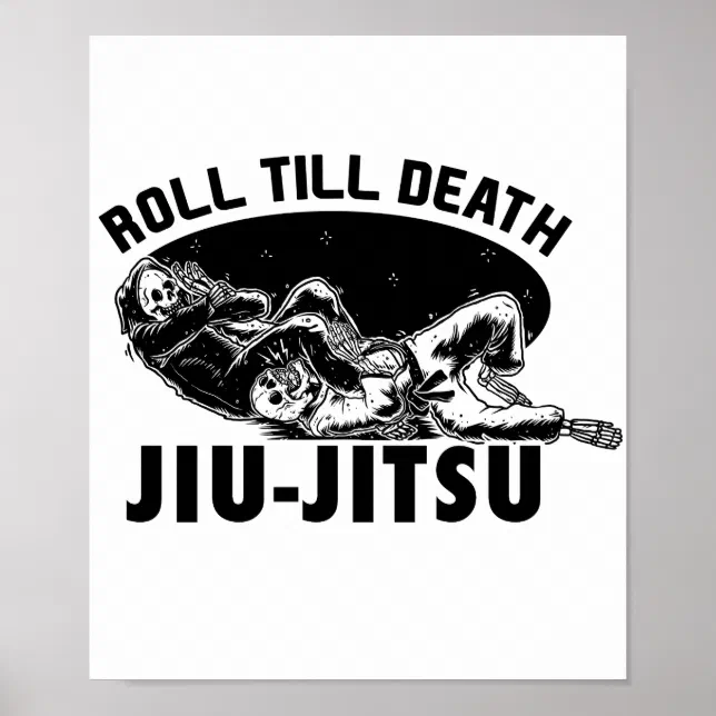 Epic Bjj Grim Reaper Jiu-jitsu Armbar poster | Zazzle